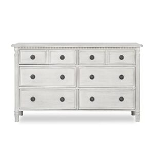 evolur julienne 6 double dresser, antique grey mist , 54x20.30x33 inch (pack of 1)