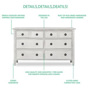 Evolur Julienne 6 Double Dresser, Antique Grey Mist , 54x20.30x33 Inch (Pack of 1)