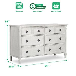 Evolur Julienne 6 Double Dresser, Antique Grey Mist , 54x20.30x33 Inch (Pack of 1)