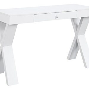 Convenience Concepts Newport 1 Drawer Desk, White