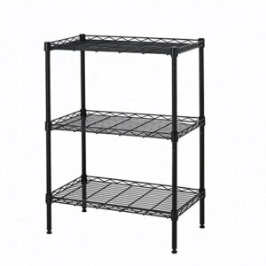 3 wire shelving unit garage nsf wire shelf metal large storage shelves heavy duty height adjustable commercial grade steel layer shelf rack organizer for kitchen bathroom bedroom-13x23x30