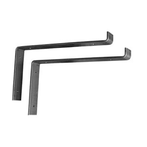 2 pack - 11.25"lx6"h lip shelf bracket, iron shelf brackets, metal shelf bracket, industrial shelf bracket, modern shelf bracket, shelving