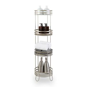 bino 'lafayette' 4-tier round spa tower, nickel