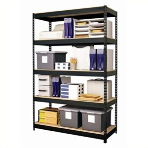 iron horse 3800 riveted steel shelving 5-shelf 18dx48wx72h black