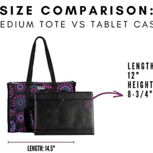 Pursetti Utility Tote (Medium, Purple Circle)