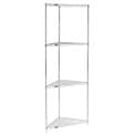 Corner Wire Shelving 32"W x 24"D x 86"H