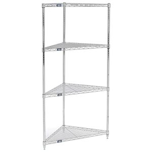 nexel corner wire shelving 24" w x 18" d x 74" h