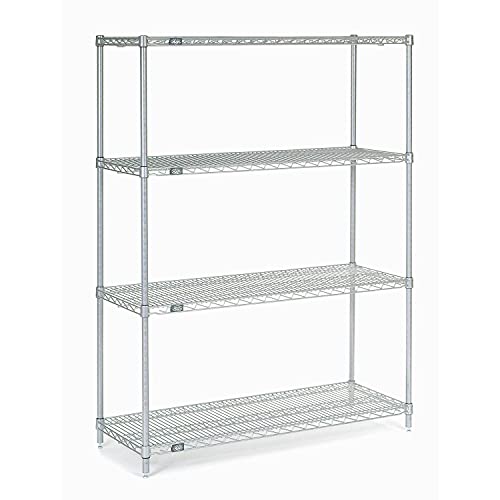 Chrome Wire Shelving, 48"W X 24"D x 54"H