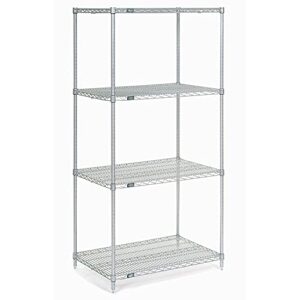 nexel chrome wire shelving, 36" w x 21" d x 74" h