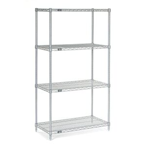 nexel chrome wire shelving, 30" w x 18" d x 63" h