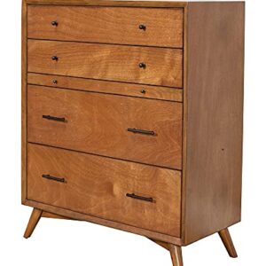 Alpine Furniture Flynn Chest, 38" W x 18" D x 43" H, Acorn