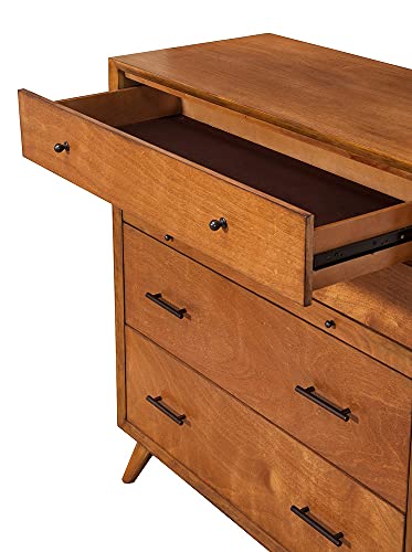 Alpine Furniture Flynn Chest, 38" W x 18" D x 43" H, Acorn