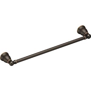 moen yb1024brb bronze traditional mediterranean 24" towel bar