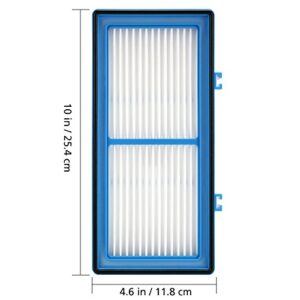 Nispira True HEPA Air Filter Replacement Carbon Compatible with Holmes AER1 HAPF30AT Air Purifier - 1.2” x 10” x 4.6” (4 HEPA Filters + 4 Carbon Filters)