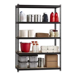 hirsh 2,300 lb capacity iron horse shelving - 5 compartment(s) - 72" height x 48" width x 24" depth