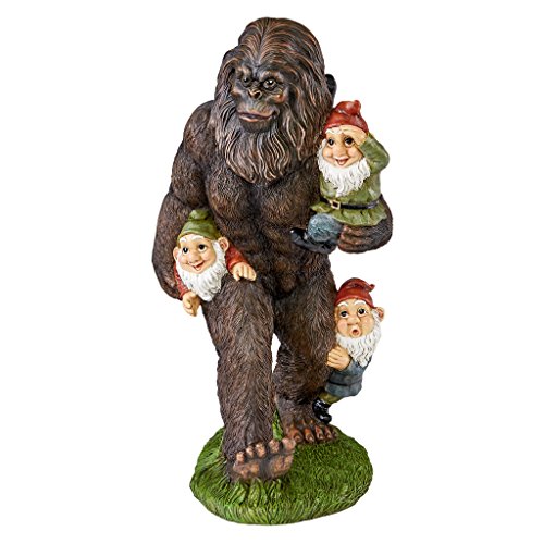 Design Toscano Schlepping The Garden Gnomes Bigfoot Statue 16 Inch