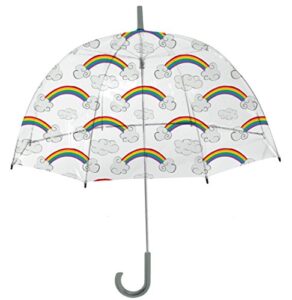 rainbrella kids sky collection rainbows umbrella, clear