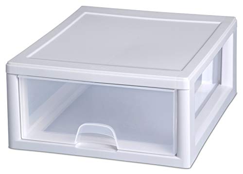 Sterilite 23018006 16 Quart Clear Stacking Drawer