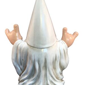 GlitZGlam Rocker Gnome – “George” – This Gnome Will Rock Your Fairy Garden and Garden Gnomes 10 Inches Tall Garden Gnome Figurine