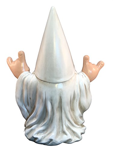 GlitZGlam Rocker Gnome – “George” – This Gnome Will Rock Your Fairy Garden and Garden Gnomes 10 Inches Tall Garden Gnome Figurine