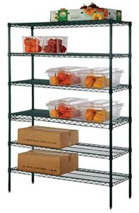 omega 12" deep x 36" wide x 63" high 6 tier freezer starter shelving unit