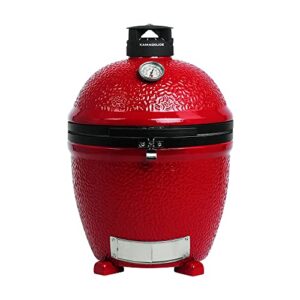 kamado joe kj23nrhc classic joe ii stand alone 18 inch charcoal grill, blaze red