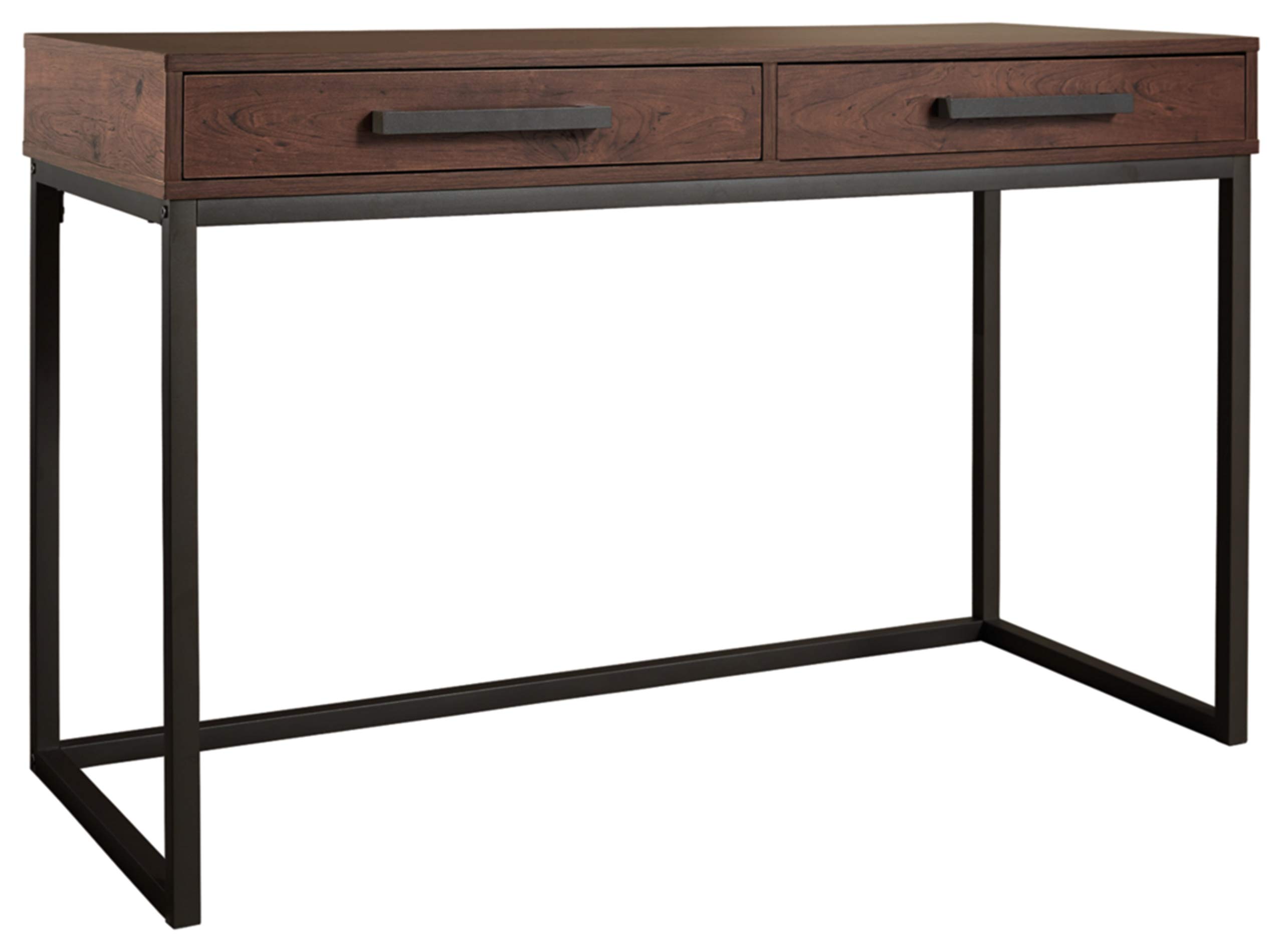 Signature Design by Ashley Horatio Urban Industrial 48" Home Office Desk with 2 Drawers, Brown