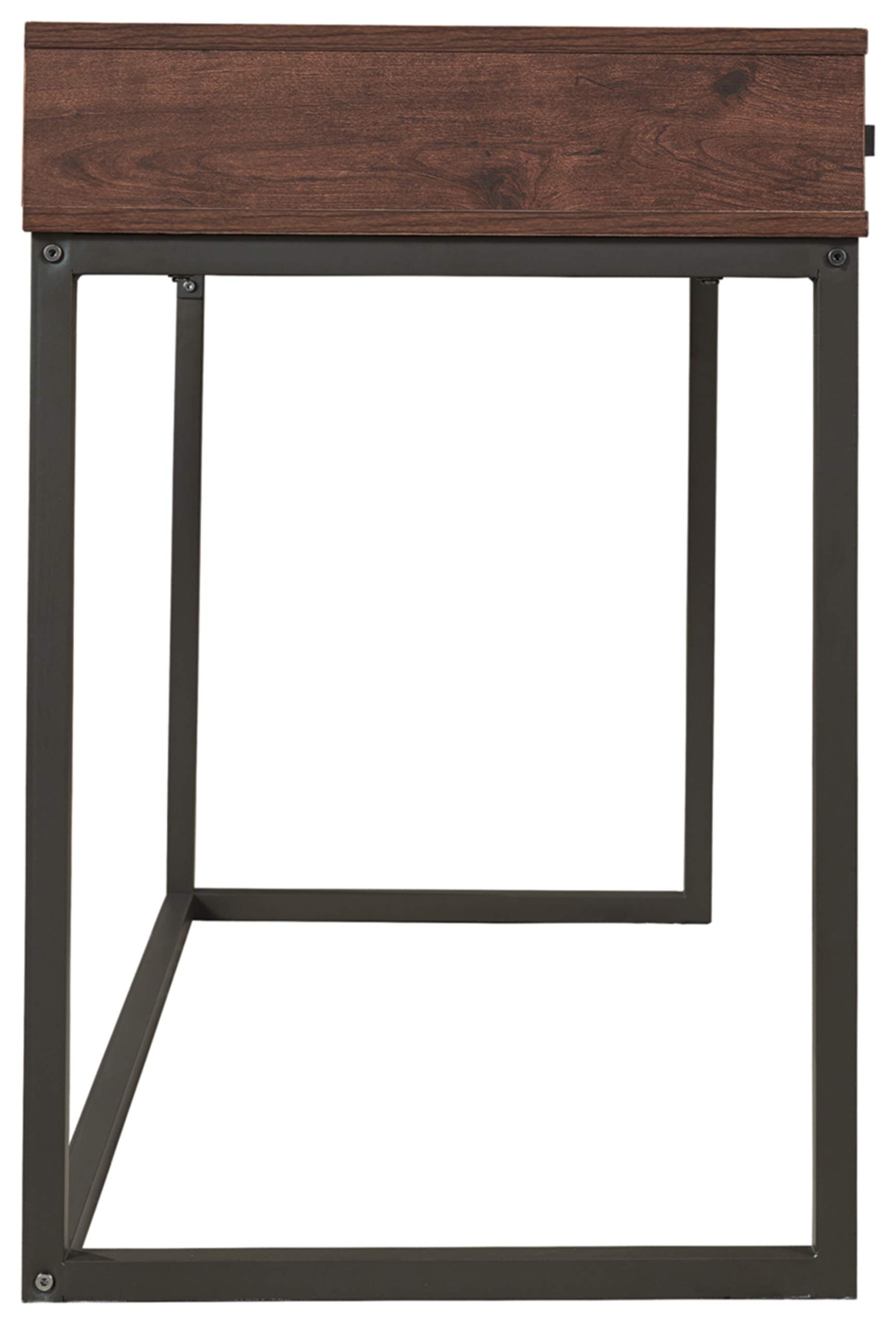 Signature Design by Ashley Horatio Urban Industrial 48" Home Office Desk with 2 Drawers, Brown