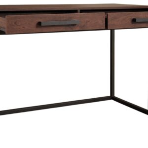 Signature Design by Ashley Horatio Urban Industrial 48" Home Office Desk with 2 Drawers, Brown