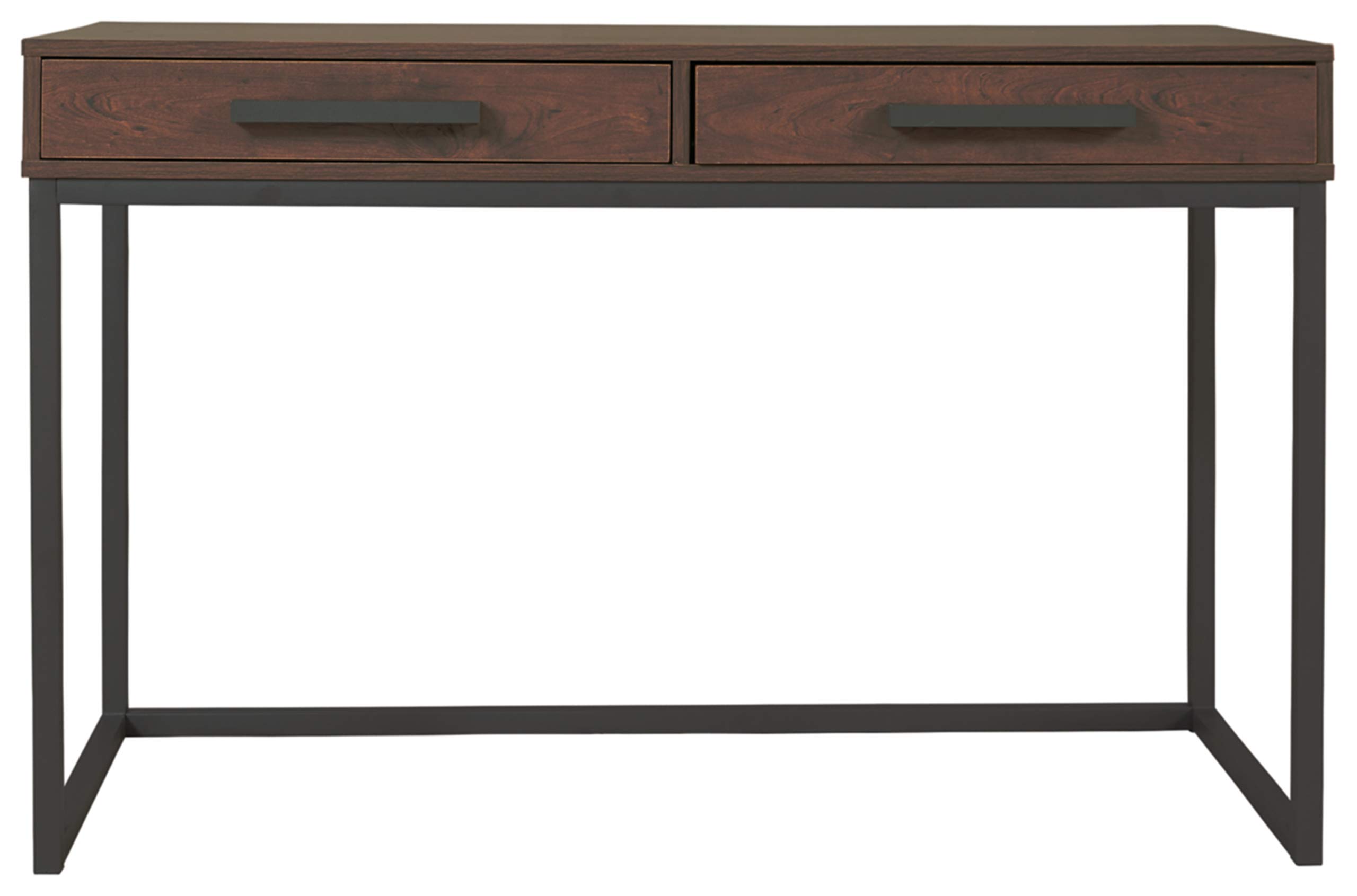 Signature Design by Ashley Horatio Urban Industrial 48" Home Office Desk with 2 Drawers, Brown