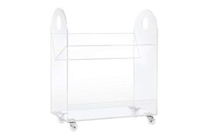 babyletto presto portable bookcase and cart in acrylic