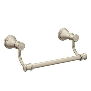 moen belfield brushed nickel 9-inch bathroom hand -towel bar, yb6486bn