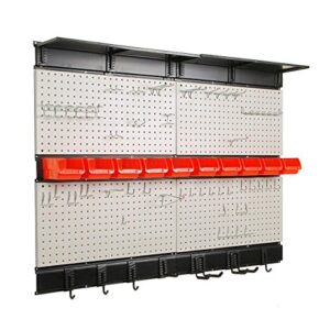 Ultrawall Pegboard Wall Organizer, 48X 36 inch Garage Storage Pegboard with Hooks Storage Bins Tool Board Panel Tool Organizer