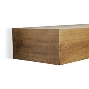 Dogberry Collections Modern Farmhouse Mantel Shelf, Aged Oak,48"