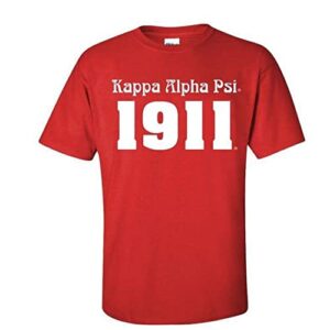 kappa alpha psi logo short sleeve tee medium red