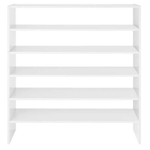 Whitmor Stackable 31" Extra Wide 2-Shelf Storage Organizer, White