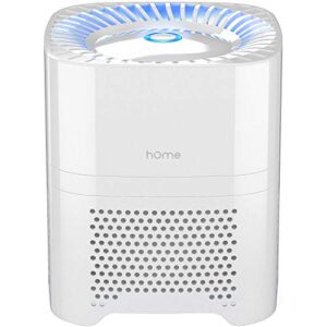 homelabs 4-in-1 compact air purifier - quietly ionizes and purifies air to reduce odors and particles from the air