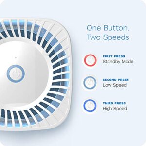 hOmeLabs 4-in-1 Compact Air Purifier - Quietly Ionizes and Purifies Air to Reduce Odors and Particles from the Air