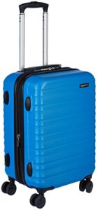 amazon basics 21-inch hardside spinner, light blue