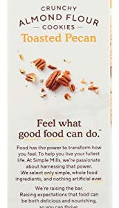 Simple Mills Almond Flour Crunchy Cookies, Toasted Pecan - Gluten Free, Vegan, Healthy Snacks, Made with Organic Coconut Oil, 5.5 Ounce (Pack of 1)