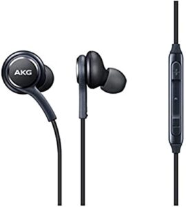 official galaxy s8 inear headphones eo-ig955bsegw tuned by akg remote mic earphones- titanium grey