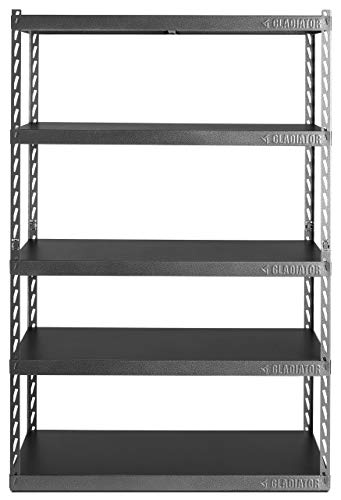 Gladiator "48" Wide EZ Connect Rack with Five 24" Deep Shelves", hammered granite