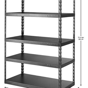 Gladiator "48" Wide EZ Connect Rack with Five 24" Deep Shelves", hammered granite