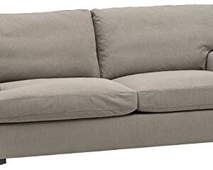 Amazon Brand – Stone & Beam Lauren Down-Filled Oversized Sofa Couch, 89"W, Slate