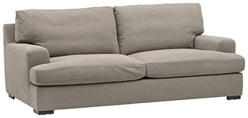 Amazon Brand – Stone & Beam Lauren Down-Filled Oversized Sofa Couch, 89"W, Slate