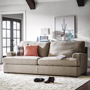 Amazon Brand – Stone & Beam Lauren Down-Filled Oversized Sofa Couch, 89"W, Slate