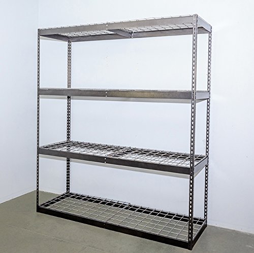 SafeRacks Garage Storage Rack - Hammertone | Steel Shelving Unit | 24" D x 72" W x 84" T