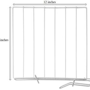 Evelots 8 Pack Shelf Dividers for Wood Shelves, Closet Organization-12 Inches Tall/Reinforced Wide Bottom for Added Stability