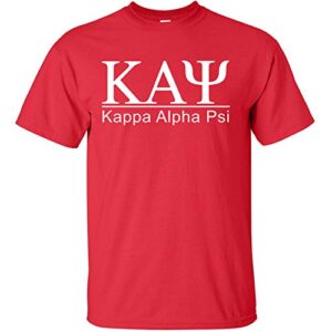 kappa alpha psi bar tee large red