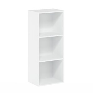 furinno luder bookcase / book / storage , 3-tier, white